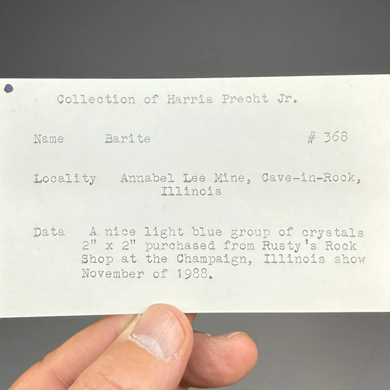 Barite with Fluorite - Annabel Lee Mine, Illinois, USA