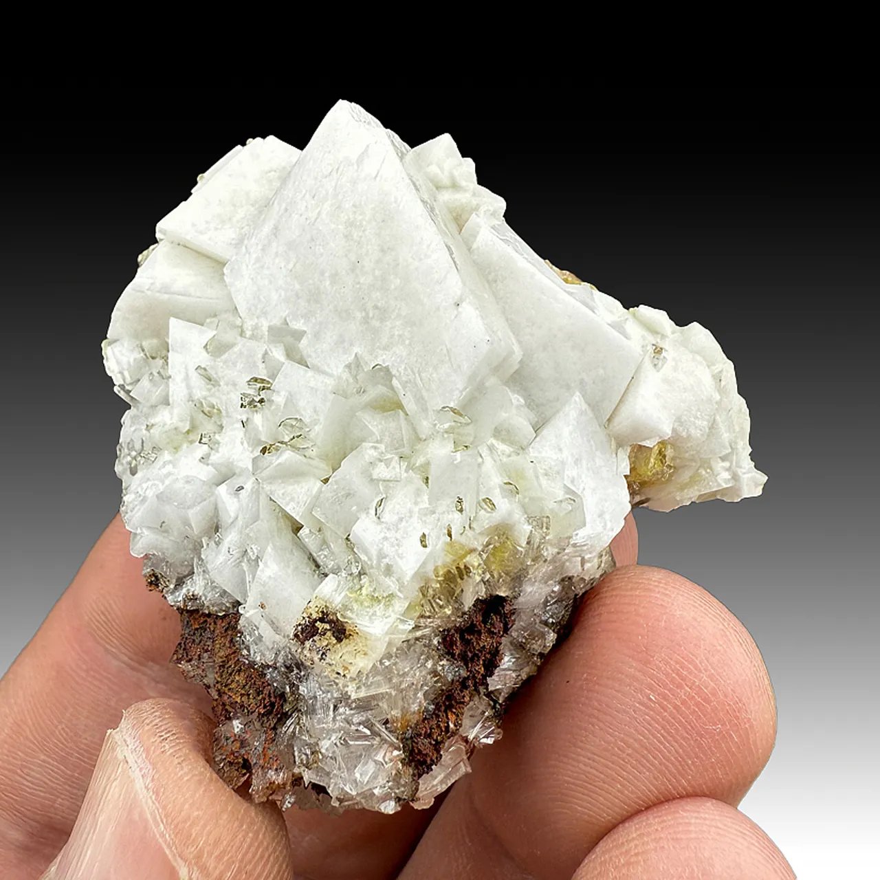 Calcite with Hemimorphite - Santa Eulalia Mining District, Chihuahua ...