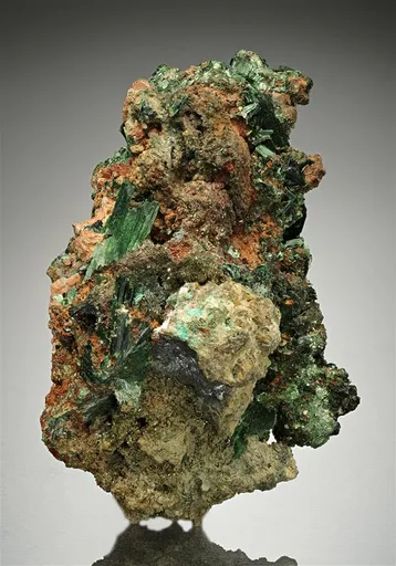 SZENICSITE with POWELLITE and MOLYBDENITE - Atacama, Chile