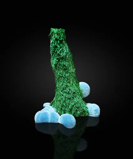 The "Christmas tree", Malachite from Namibia, Kunene Region, Kaokoveld ...